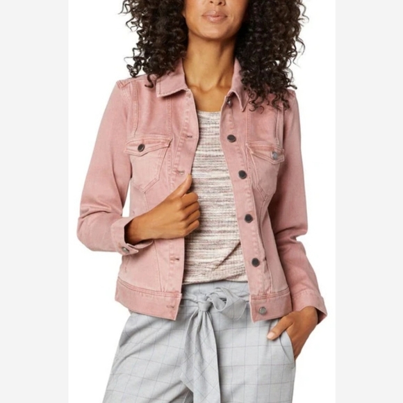 Liverpool | Jackets & Coats | Liverpool Mauve Blush Denim Jacket Size ...